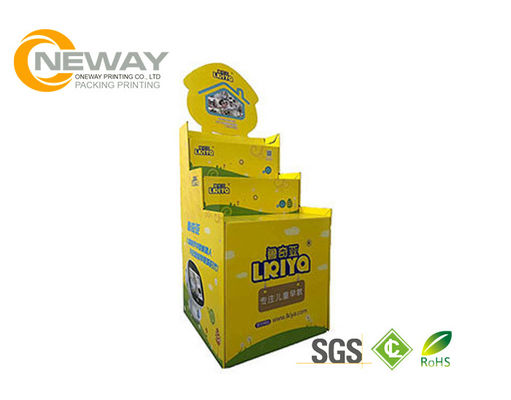 Corrugated Shine Color Cardboard Advertising Displays / Free Standing ...